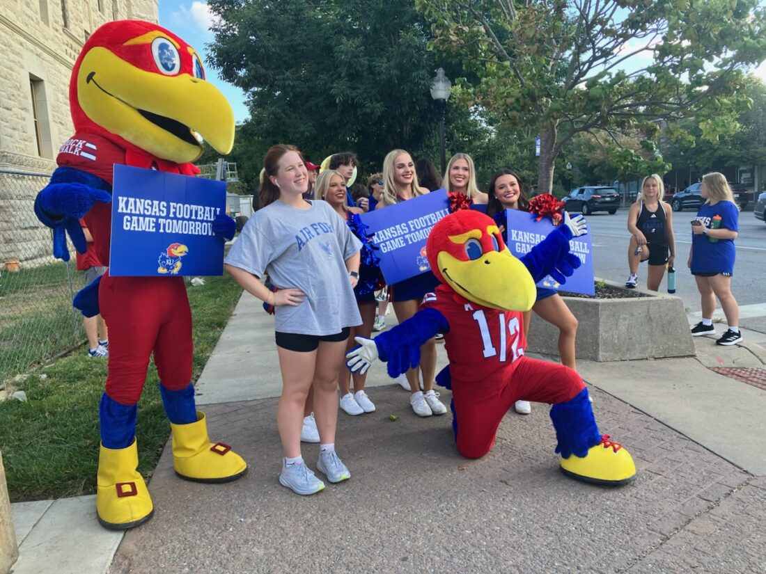 PHOTO: KU spirit on Massachusetts Street ahead of Friday night’s ...